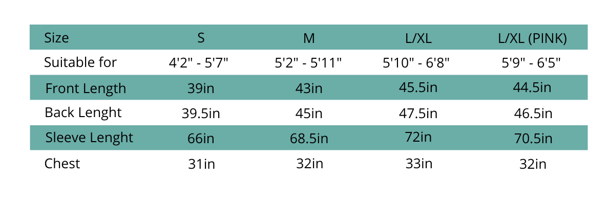 SIZE GUIDE – Mountain Life Apparel